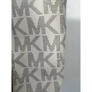 Michael Kors | Bags | Michael Kors Vanilla Mk Logo Jet Set Monograme ...